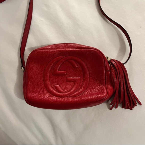 Gucci | Bags | Gucci Small Soho Disco Camera Bagred | Poshmark